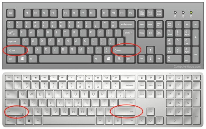 C'est Quoi la Touche Maj sur un PC? Où est Touche Shift