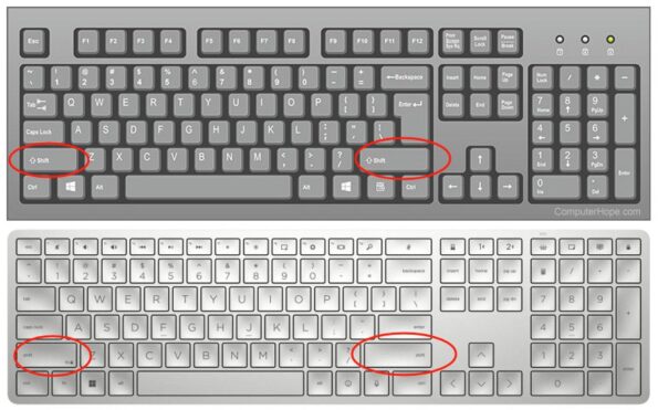 C'est Quoi la Touche Maj sur un PC? Où est Touche Shift