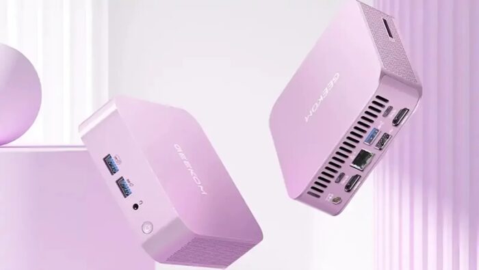 GEEKOM A6 Mini PC: Ordinateur Rose élégant et performant